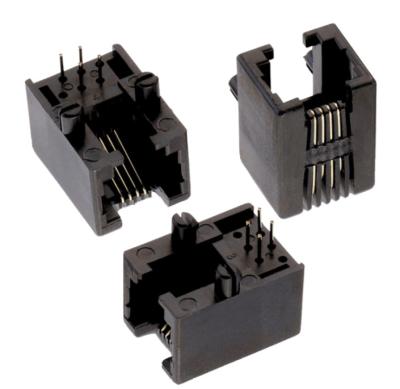China 615004141121 Through Hole 6P4C Connector Unshielded Modular Jack for sale