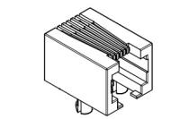 China 6P6C 615006141121 Wave Solderable Modular Jack Tab Down for sale