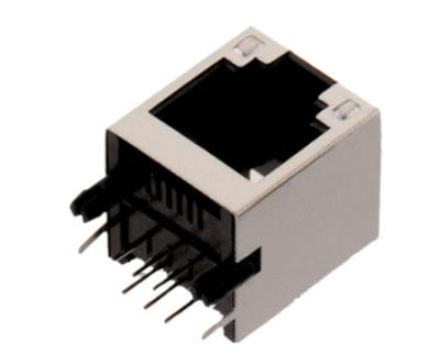 China 615006143221 Shielded 6P6C Connector Tab Up Female Modular Jack for sale