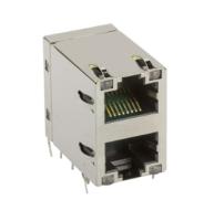 China 1-1840052-9 2X1 RJ45 Magjacks Integrated Connector Module With LED for sale