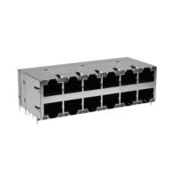 China 1-1840053-4 Dual-Row 2x6 PoE+ RJ45 Connector with Integrated Magnetics for sale