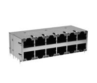 China 1-1840326-4 Multi Port RJ45 Connector with Integrated Magnetics for sale