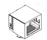 China 634008149821 Shielded 8P8C RJ45 Jack Operating within -40 °C To +85 °C for sale