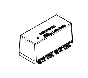 China OEM 7490240120 1000Base-T SMT Transformer RoHS Support 4P PoE for sale