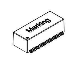 China 48PINs 7490240121 SMT Transformer 1 Port For 1000Base-T Ethernet for sale
