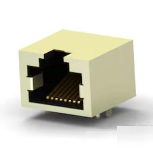 China 1734795-1 RJ45 Single Port 8P8C Shield Modular Jack LPJE841-0DNL for sale