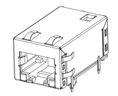 China 1-1840484-8 1000BASE-T Magjacks Tab Down S8G56 Gigabit Ethernet for sale