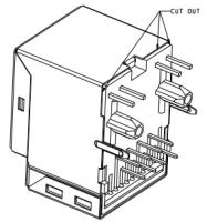 China 1-1840498-3 Vertical RJ45 MagJack ICM For 10/100Base-T Ethernet for sale