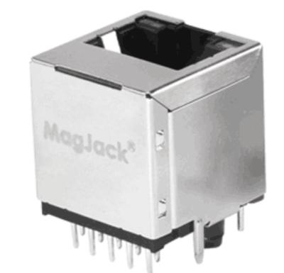 China 1-1840498-3 Vertical RJ45 MagJack ICM For 10/100Base-T Ethernet for sale