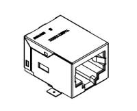 China 7498210002 100BASE-TX PoE+ RJ45 Connector with Integrated Magnetics for sale