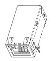 China 1-1840727-6 1000BASE-T Integrated Connector Module Current Product for sale
