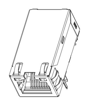 China 1-1840727-6 1000BASE-T Integrated Connector Module Current Product for sale