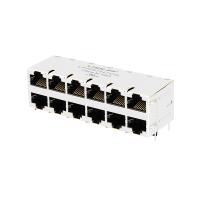 China 1-1840860-2 1000 Base-T 2x6 RJ45 Multi Connector with LED for sale