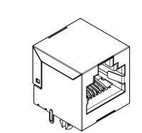 China 615008160121 Tab Up RJ45 Jack Through-Hole Mount For CAT for sale