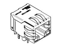 China 1000BASE-T 7498111124 THR RJ45 Magjack Non-PoE Industrial Grade for sale