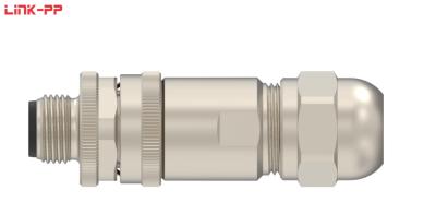 China M12 Connector T4111011041-000 IP67 with 4 Gold Plating Contact for sale
