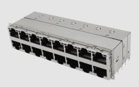 China 1840870-1 TRP 2x8 Gigabit RJ45 Connector with Integrated Magnetics and LEDs for sale