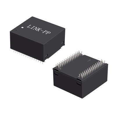 China HB6604NL Quad Port PoE 1G Magnetics Modules Through-Hole for sale