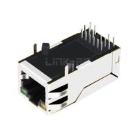 China 0826-1D1T-23-F Magnetic RJ45 Connector LPJK0071AGNL 1000Base-T Female Jack for sale