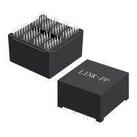 China HXB5G602NL THT 5GBASE-T PoE+ Magnetic Modules Quad Port 96pins for sale