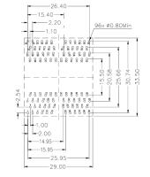 China HXB5G602NL THT 5GBASE-T PoE+ Magnetic Modules Quad Port 96pins for sale