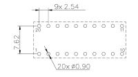 China HB3602NL 10/100Base-T Dual Port Transformer Modules Through-Hole 20Pin for sale