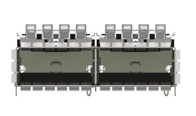 China 4-2170808-1 1X2 QSFP28 / QSFP56 Cage Assembly With Heat Sink for sale