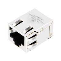 China LPJE8802-3C-M7NLR Shielded RJ45 8P8C Modular Jack Latch Down for sale