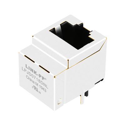 China LPJD0718DNL Top Entry RJ45 Magjack THT 10/100/1000 Base-T for sale