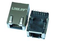 China Ethernet Network Low-Profile RJ45 Jack Gigabit Tab-Up With LEDs for sale