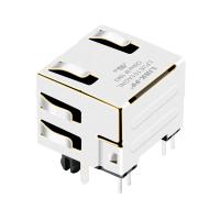 China 615008137421 8P8C RJ45 Modular Jack with LED Cross LPJE101AGNL for sale