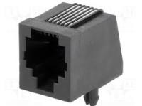 China MHRJJ66NFRA Unshielded  6P6C RJ12 Modular Connector Through-Hole for sale