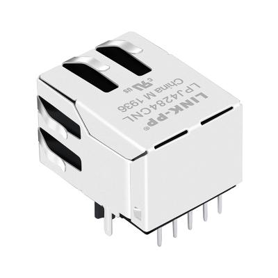 China LPJ4284CNL PoE RJ45 Connector with 10/100Base-T Magnetics for sale