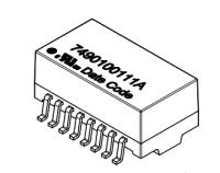 China 7490100111A 10/100BASE-TX SMT LAN Transformer -40°C to +105°C for sale
