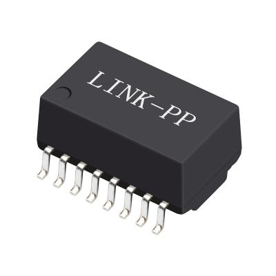 China S16037G 10/100Base‑T SMD-16P Ethernet Transformer Module 350µH OCL for sale