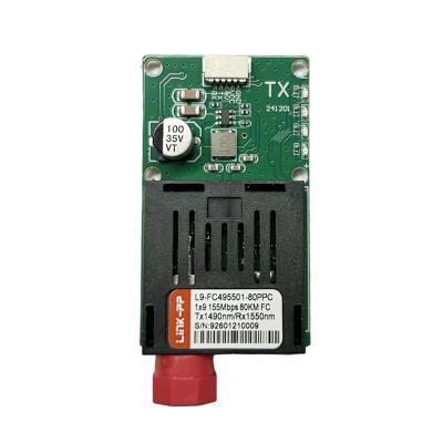 China L9-FC495501-80PPC 1×9 Transceiver Module 155Mbps 80km FC Connector for sale