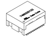 China 7490220122 PoE+ 4PPoE SMT Transformer 1000BASE-T -40°C To +105°C for sale