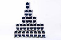 China 10/100BaseT Stacked RJ45 , 2 x 4 Port Jack RoHS With 3w-YG 0810-2H4R-C8-F for sale