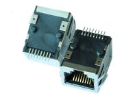 China HR991175C Surface Mount Rj45 Connector 10 Base - T Female PCB Jack LPJ19155CNL for sale