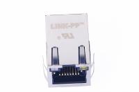 China 1X1 RoHS RJ45 MagJack Tab Up 0826-1X1T-57-F Bel Magnetics for sale