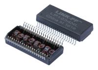 China HX1234NL Telecom Transformer , Quad Port  Lan Transformer 10/100 Base - TX Auto H40537MN for sale