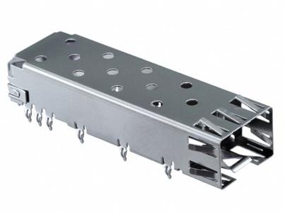 China SFPC-PF SFP+ Cage Connector for SFP+ 10GbE transceivers Press Fit for sale
