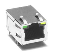 China JP011821UNL 1×1 RJ45 PulseJack with 1CT:1CT 100Base-TX Magnetics for sale