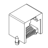 China 615008148521 CAT 3 8P8C RJ45 Modular Jack Tab Up Through Hole for sale