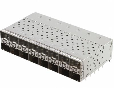 China 763527002 2x8 Stacked SFP+ Cage with Inner 2 Ports Lightpipes for sale