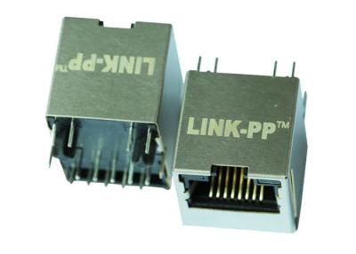 China SI-46020-F Vertical RJ45 Jack With 10/100 Base-T Integrated Magnetic Shielded for sale
