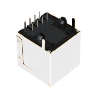 China LPJE601XDNL Cat 5e Top Entry RJ45 Modular Jack 16.4mm Height for sale