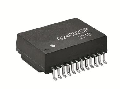 China G24P02S 10/100/1000 BASE-T SMD-24P LAN Magnetics Module 15.1x7.1mm for sale