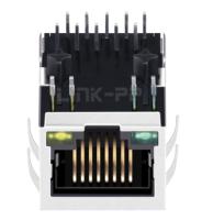 China LPJG4801GENL Gigabit RJ45 Connector With LED Industrial Grade for sale