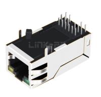 China 0826-1A1T-23-F 1000BASE-T 1X1 RJ45 Integrated Magnetics Tab Up for sale